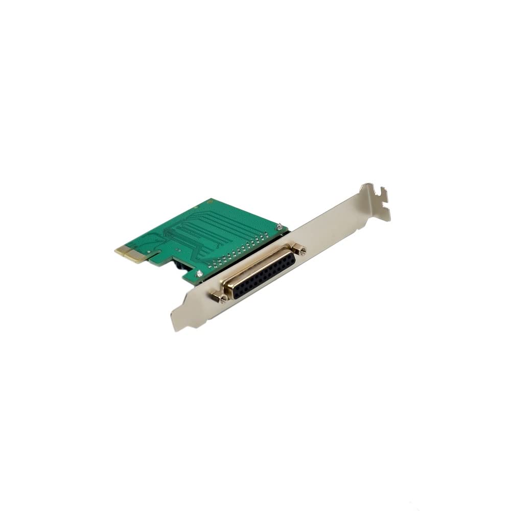 X-MEDIA XM-PEX-1P PCI-E 1-Port DB25 Parallel PCI Express (PCIe x1) Card - IEEE 1284 Parallel Adapter Card - WCH382L Chipset - Supports ECP/EPP/SPP