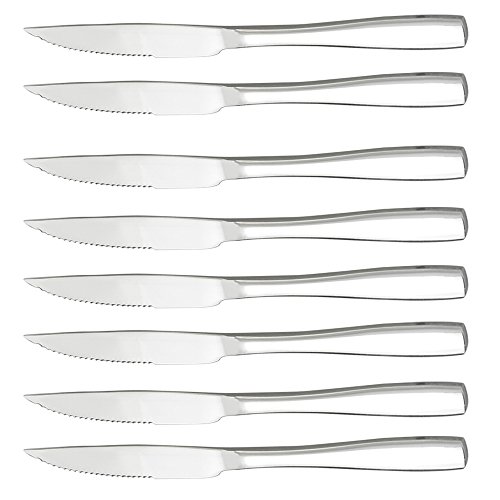 Hommp 8-Piece Stainless Steel Steak Knives for Chefs Commercial Kitchen