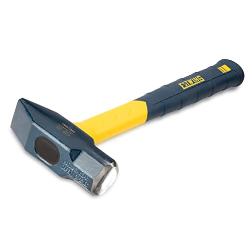 ESTWING Blacksmith's Hammer - 32 oz Metalworking Tool with Fiberglass Handle & No-Slip Cushion Grip - MRF32BS