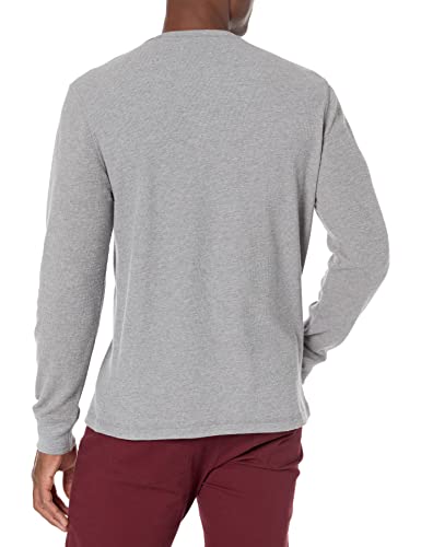 Amazon Essentials Men's Long-Sleeve Slub Thermal Crewneck (Previously Goodthreads), Grey Heather, 3X-Large