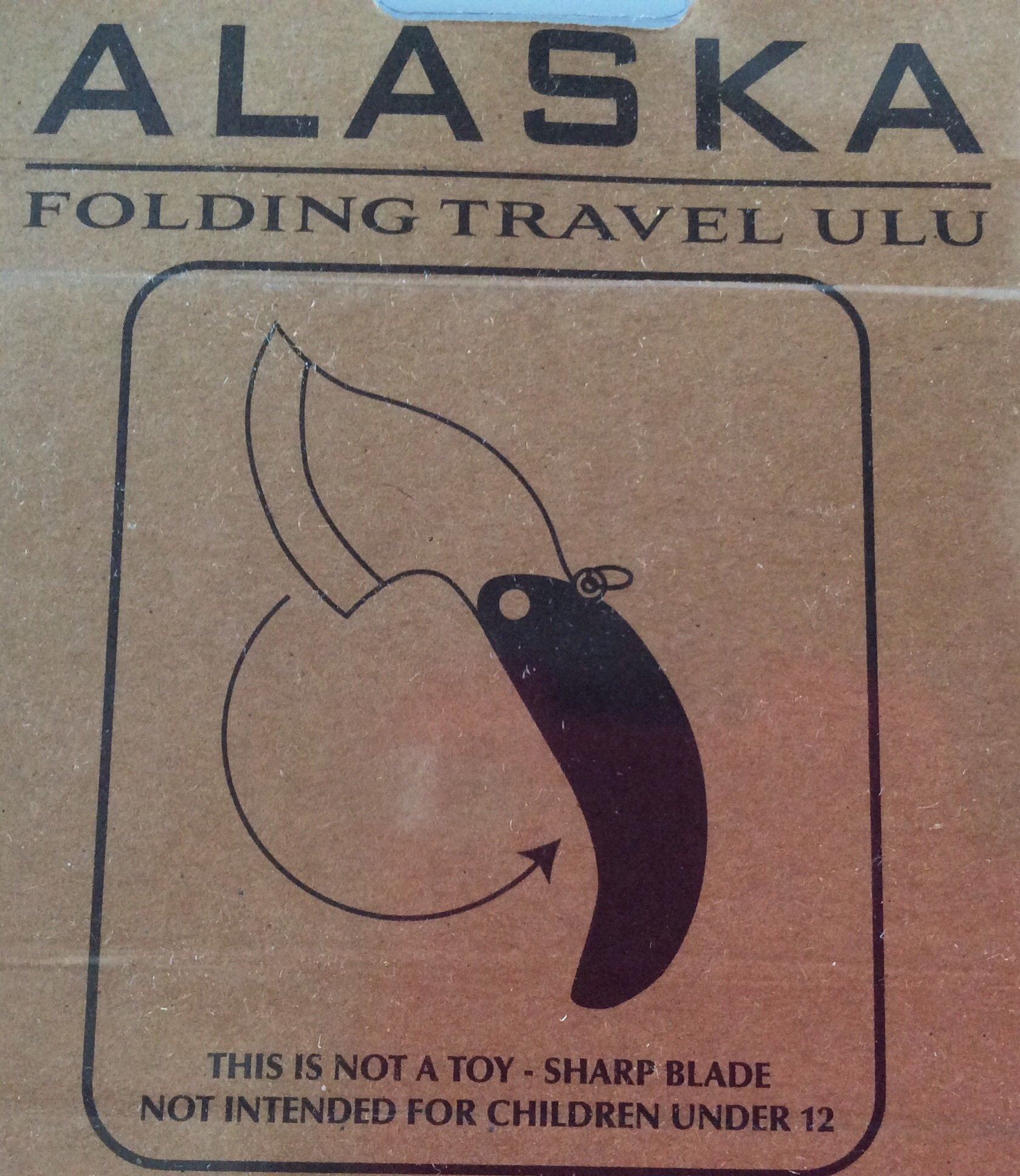 Alaska Dipper Folding Travel Pocket Ulu Knife
