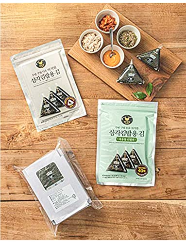 Man Jun Onigiri Sushi Starter Kit For Beginners, Easy Triangle Rice Ball Maker Set | Includes Nori Seaweed Laver Wrappers and Sushi Rice Mold - 20 Sheets + Shaper Mold (Pack of 1)