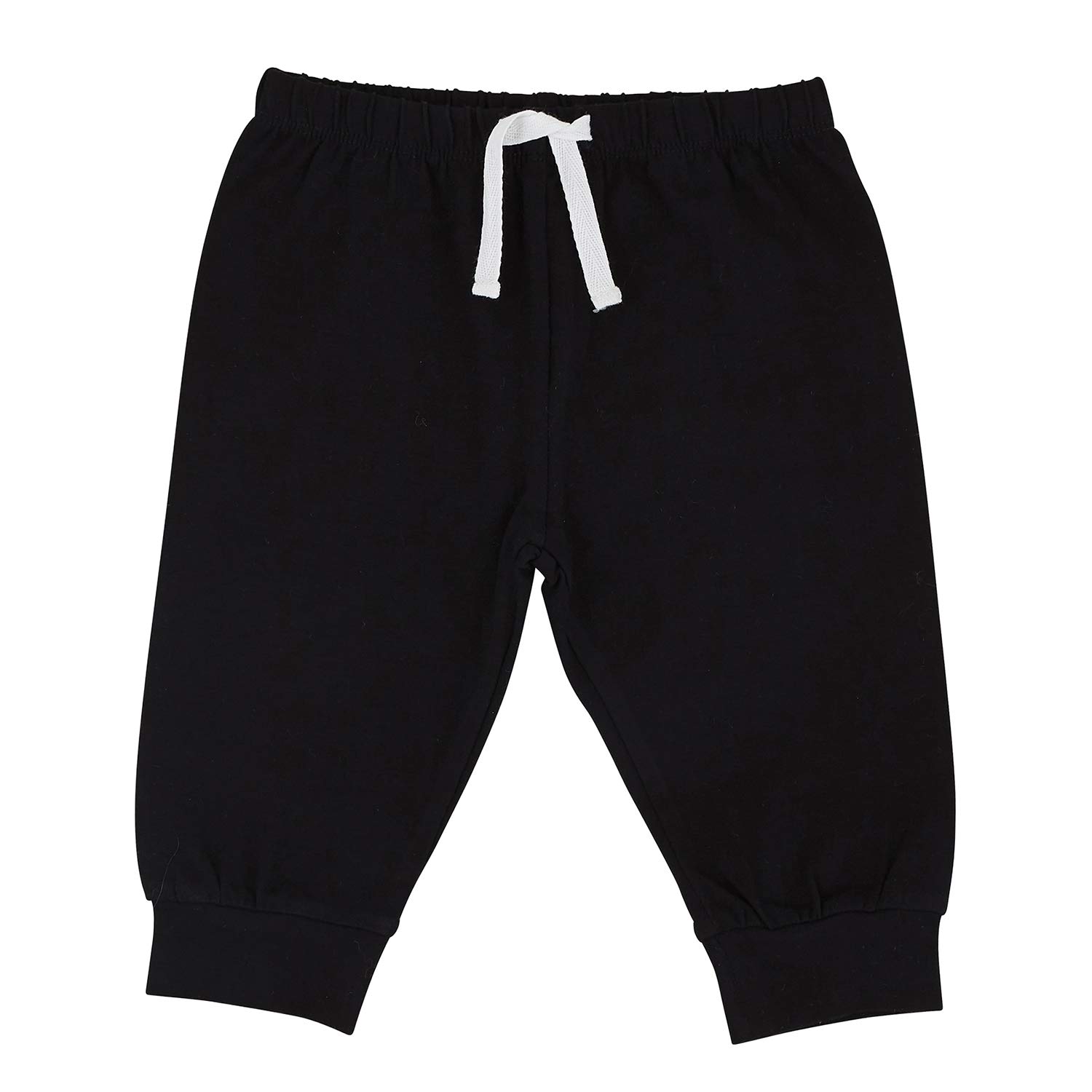 Stephan Baby Black and White Collection, Sweat Pants-Style Diaper Cover, Hugs + Kisses, Fits 6-12 Months (G2151)