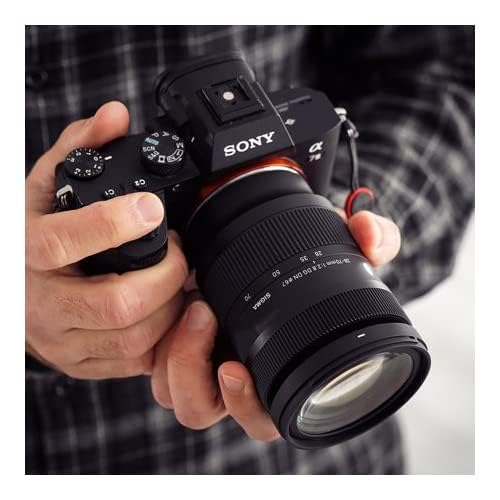 Sigma 28-70mm f/2.8 DG DN Contemporary Lens for Sony E Bundle with Rugged Mini 1TB External Hard Drive and 64GB SD Card (3 Items)
