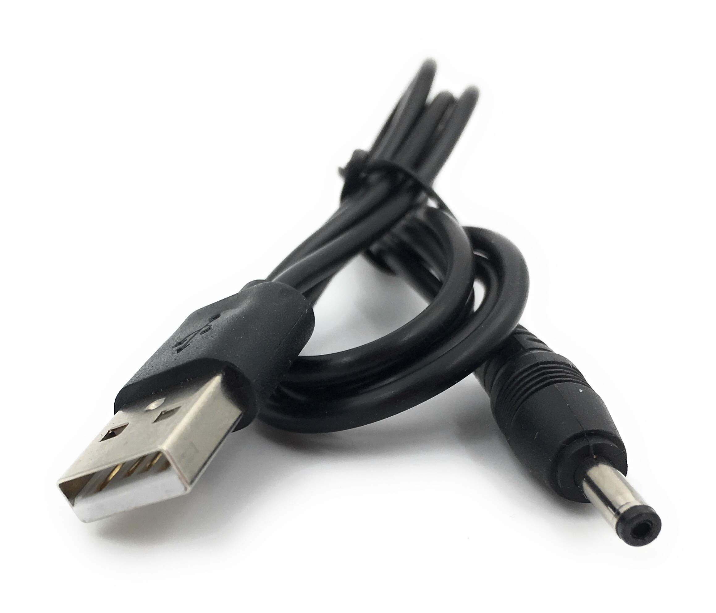 XCIVI Replacement USB Charging Cable for Fairywill/KIPOZI/Dnsly/Sboly Sonic Electric Toothbrush - 3 Feet (1 Meter) (Black)