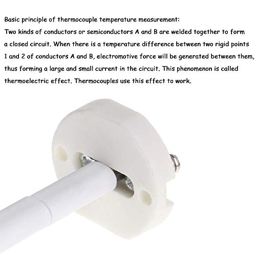 Acxico 1Pcs High Temperature K Type Thermocouple Sensor for Ceramic Kiln Furnace Muffle Furnace Electric Furnace Oven