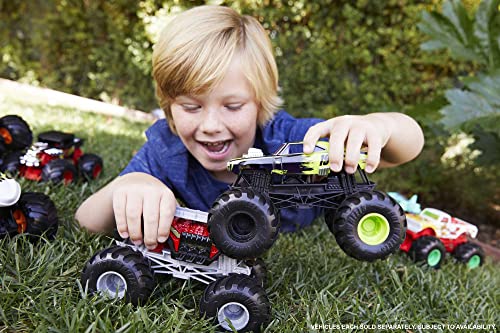 Hot Wheels Monster Trucks, Oversized Monster Truck Bigfoot, 1:24 Scale Die-Cast Toy Truck with Giant Wheels and Cool Designs