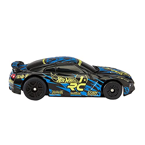 Hot Wheels RC Car, Remote-Control 2017 Nissan GT-R in 1:64 Scale, Works On and Off Hot Wheels Track, Includes Track Adapter