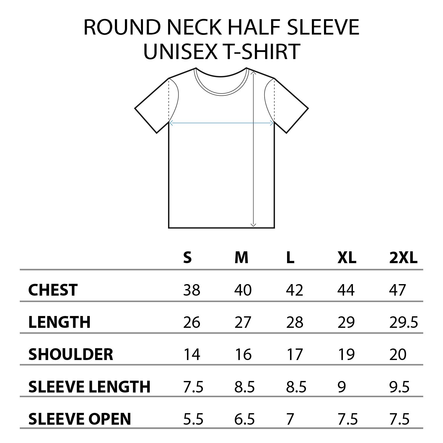 BANNER BUZZ MAKE IT VISIBLE BannerBuzz, Plain Crew Neck T-Shirt Short Sleeve, Cotton Fabric, Unisex, Fabric Warranty for up to 25 Washes (X Large, Blue)