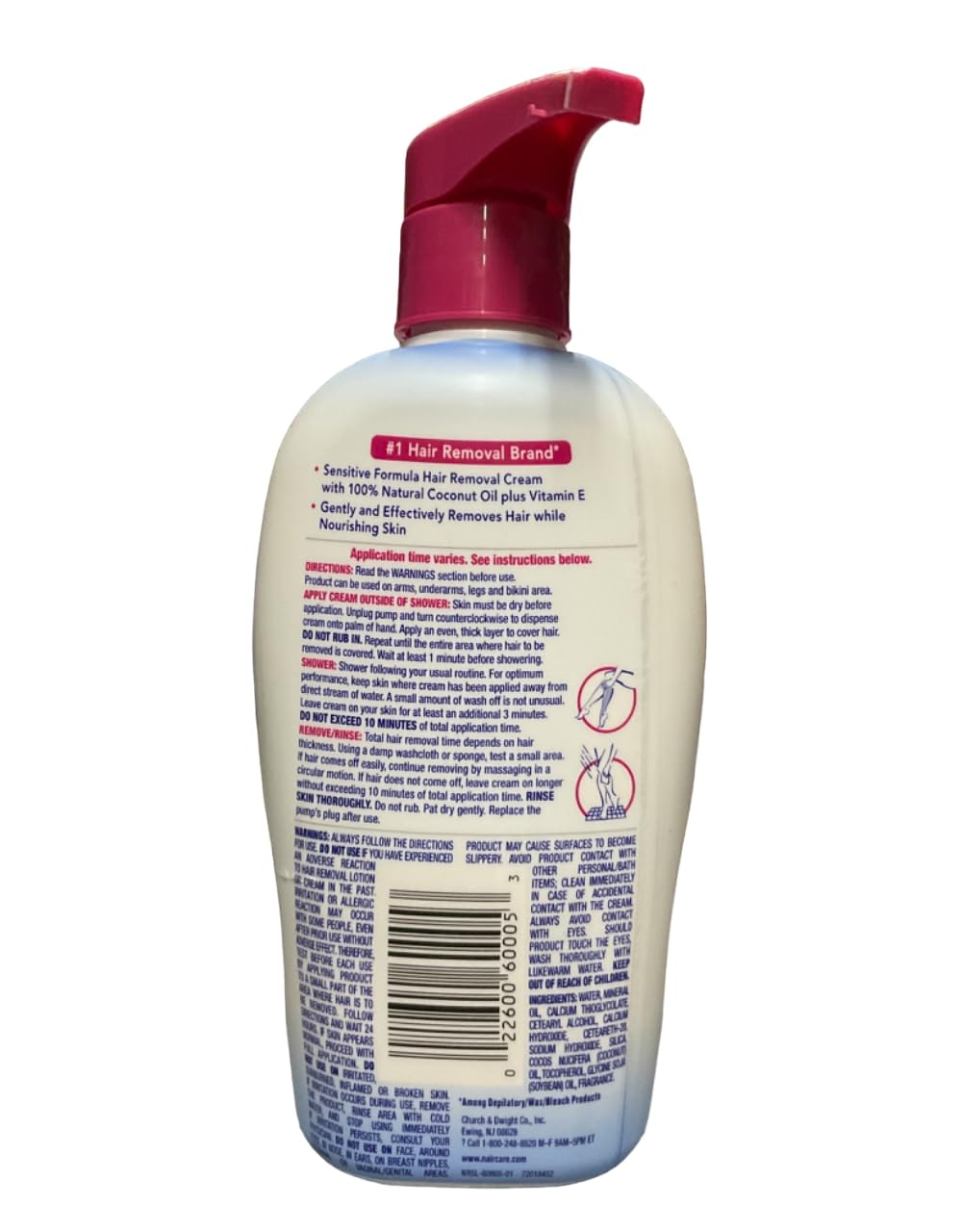 Nair Shower Power Sensitive with Coconut Oil (Pack of 4)