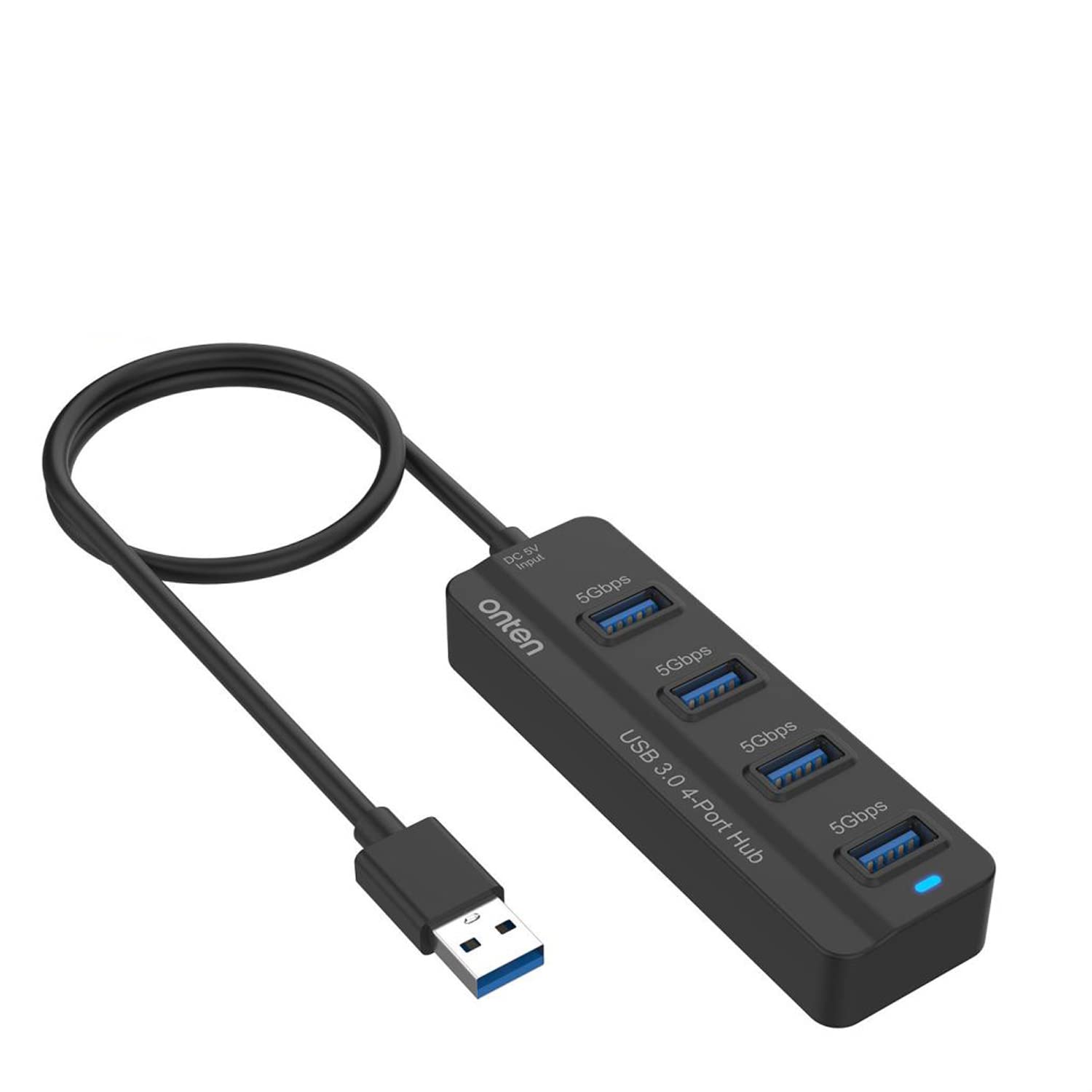 4 port USB HUB, Onten USB 3.0 HUB, USB Splitter with 1.6 ft cable 4*USB3.0 port for laptop MacBook Surface Pro and more USB Devices