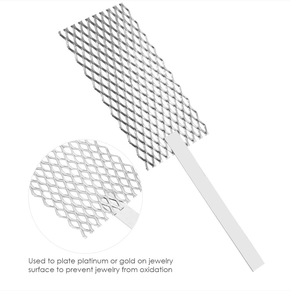Platinized Titanium Mesh, Coat Platinum or Gold on Jewelry Surface to Prevent Jewelry from Oxidation, Use for Jewelry Electroplating