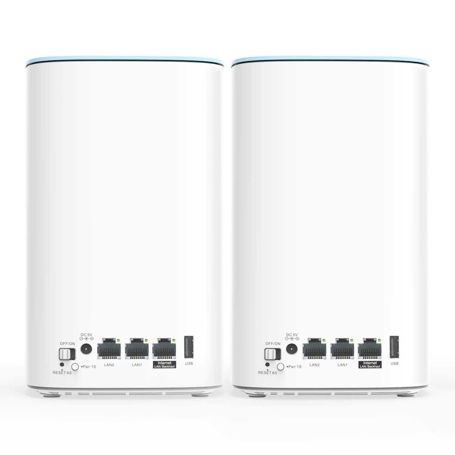 WAVLINK Whole Home Mesh WiFi System -Tri-Band AC3000 Router & Extender Replacement Covers up to 5,000 sq. ft., 2-Pack Includes 1 Router & 1 Extender