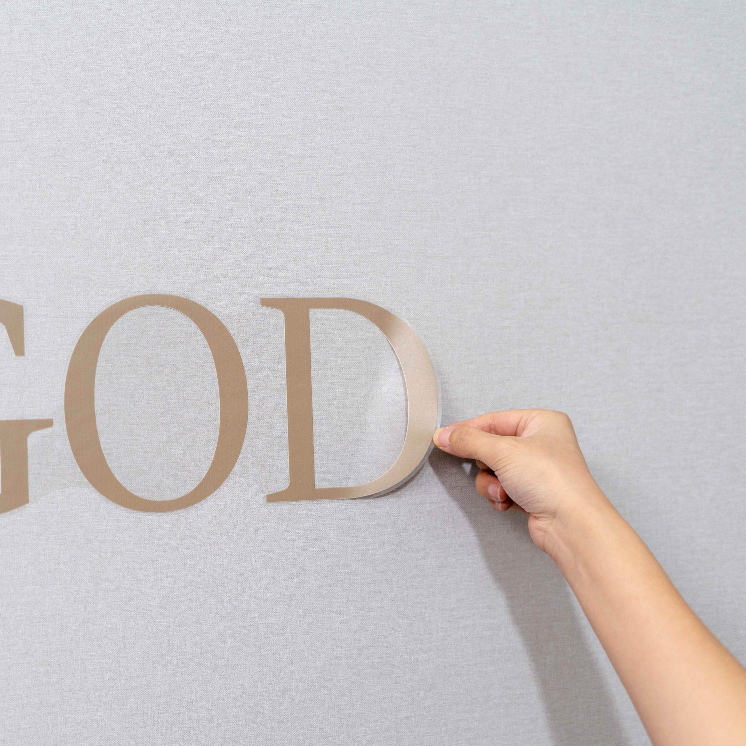 LINZYING God Bless Cross Wall Decal - God Bless You Stickers,God Bless Wall Decor,God Bless Our Home Wall Decor,God Bless Baptism Decorations (God Bless Cross Stickers)