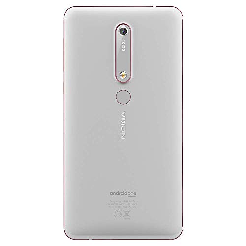 Nokia 6.1 TA-1045 32GB Unlocked GSM 4G LTE Android Phone w/ 16MP Camera - White/Iron (Renewed)