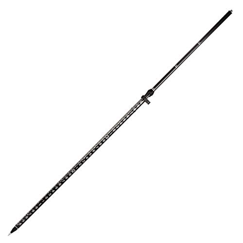 AdirPro 3-Position Snap-Lock Rover Rod – Carbon Fiber GPS Pole – 1 Piece Design with Outer GT Graduations for Land Surveying & Engineering - RTK GPS/GNSS Accessory
