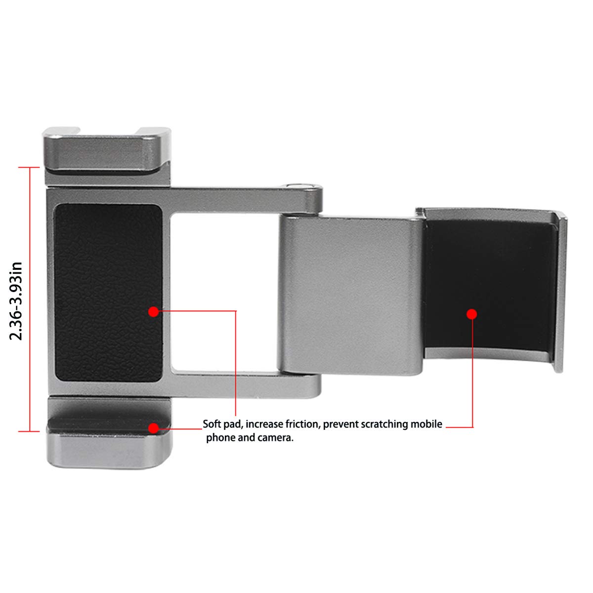 PellKing Osmo Pocket/Osmo Pocket 2 Phone Holder Set Expansion Accessories + Universal Mini Extension Pole Tripod Compatible with DJI OSMO Pocket 2/ DJI OSMO Pocket and Smartphone