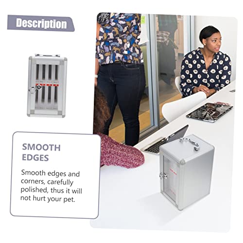 MAGICLULU Mobile Phone Safe Storage Cabinet with Lock Desk Speaker Smart Phone Cell Phone Cabinet Cell Block Phone Jail Fridge Locks Aluminum Alloy Frame, Fiberboard Phone Storage Box Locker