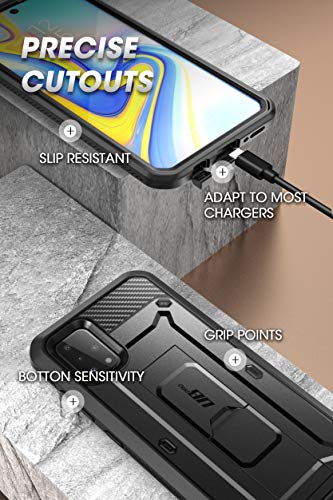 SUPCASE Unicorn Beetle Pro Series Designed for Samsung Galaxy A51 Case (Not Fit A51 5G Version), Full-Body Rugged Holster & Kickstand Case with Built-in Screen Protector (Black)