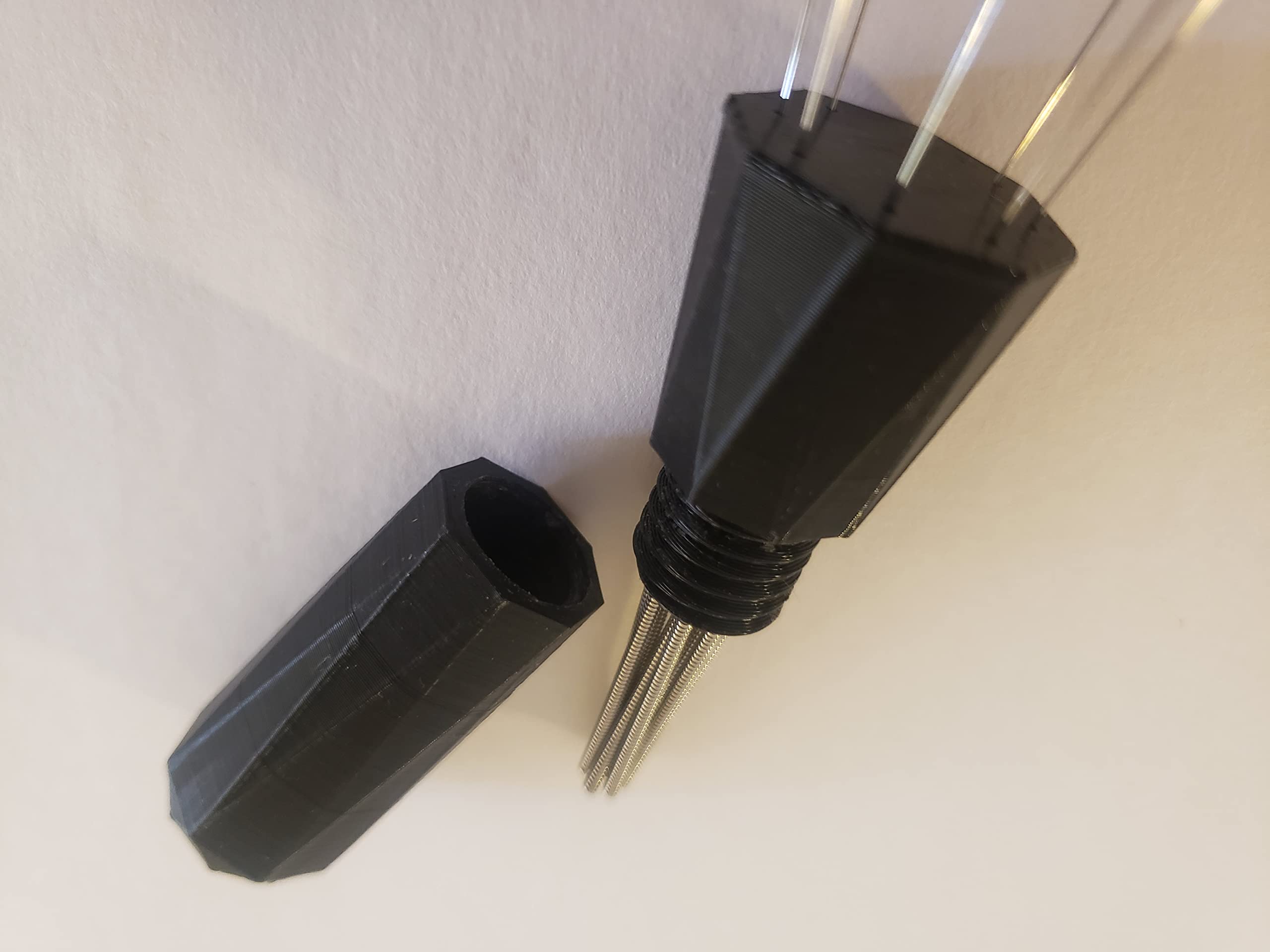 AppaMakes Coffee Stirrer WDT Tool with Magnetic Holder, Black, 0.77 inch x 0.77 inch x 4.3 inch, (JK913)