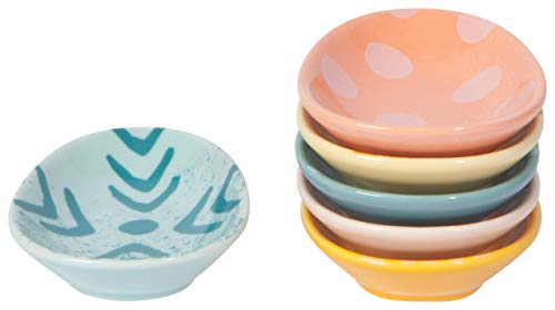Now Designs Easter Egg Pinch Bowls, Multi Colored - 1 oz | Set of 6