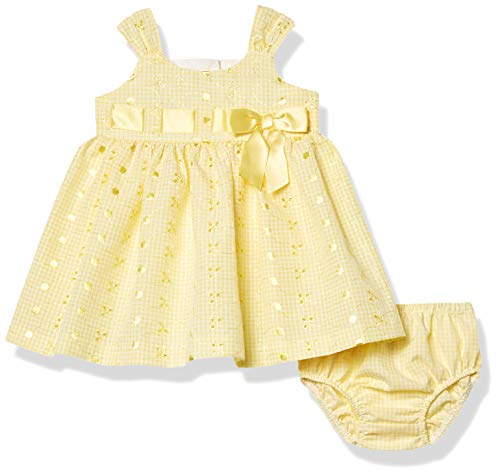 Bonnie Jean baby girls Sleeveless Sundress Casual Dress, Yellow, 3-6 Months US