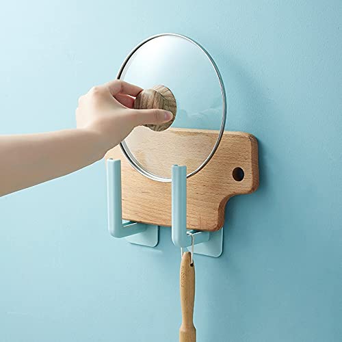 ADFSFD Kitchen Paper Towel Holder Multi-Color Multifunction Self-Adhesive Seamless Accessories Bathroom Toilet Storage Rack (Color : Blue)
