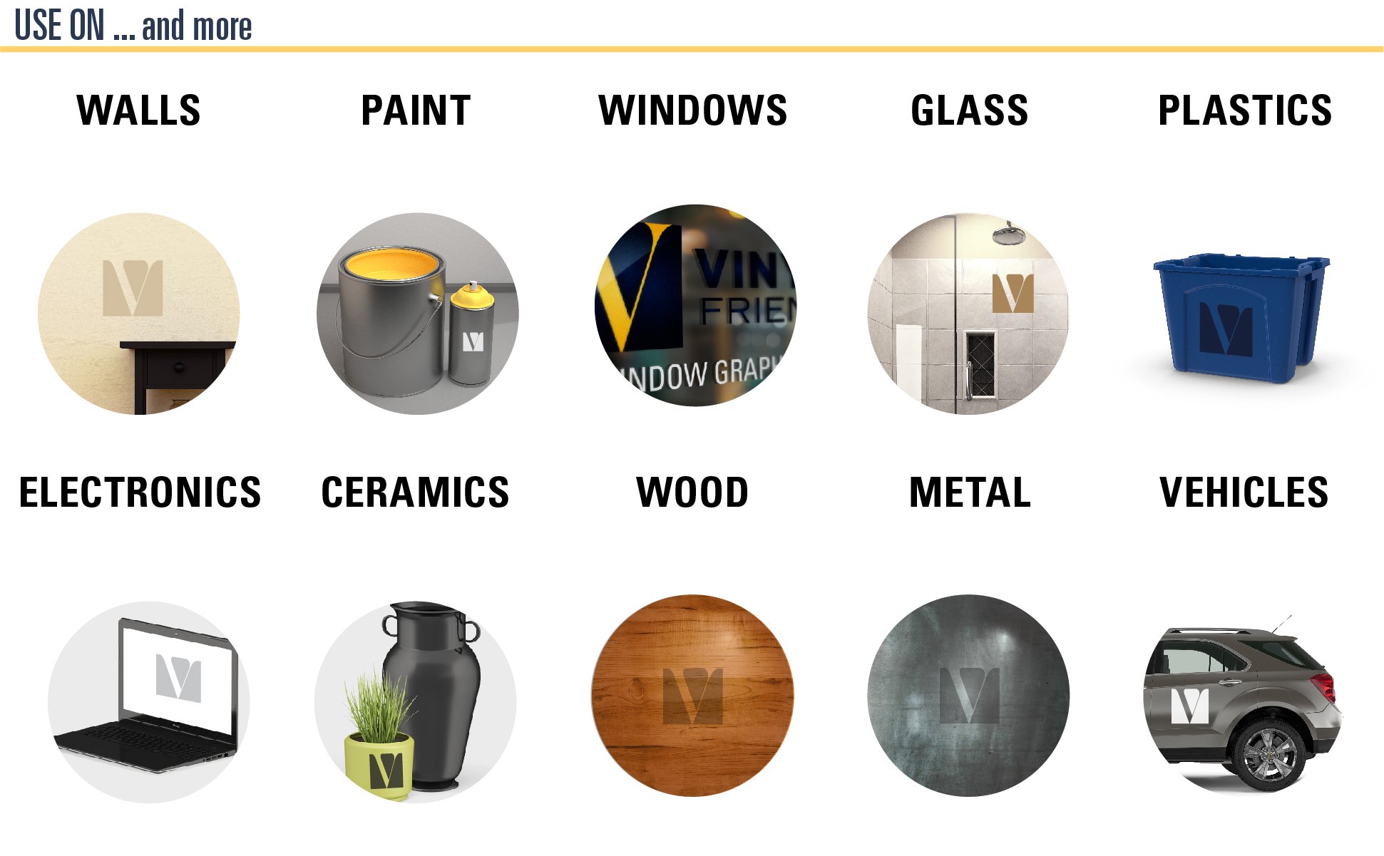 Recycle and Trash Logo Stickers (6 Pack) - Textured - for Metal or Plastic Garbage cans, and Bins - Indoor & Outdoor - Laminated and UV Protected Premium Decal 2567 (Wood Planks - Brown, Small)