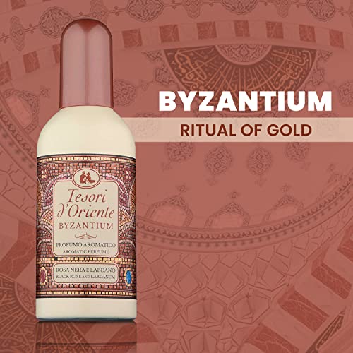 Tesori d'Oriente Perfumes for Women, Women’s Eau De Toilette Spray, Men’s Fragrances -100ml 3.38fl.oz [Italian Import]-(Byzantium)