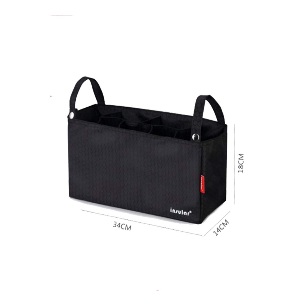 LTDH Stroller Organizer Bag Waterproof Insert Bag Universal Stroller Storage Bag For Baby Accessory Organizer With 7 Partition (Armygreen)