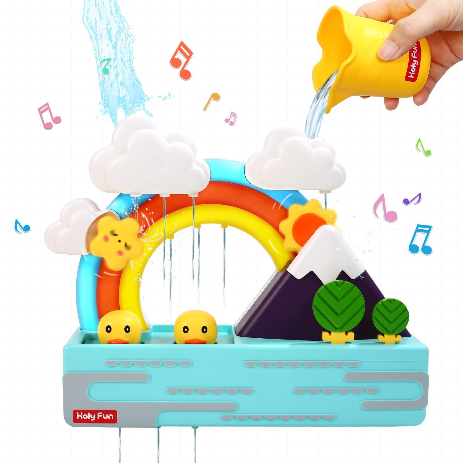 Bath Duck Toy with Light and Music, Toddlers Bathtub Toy, Baby Shower Toy