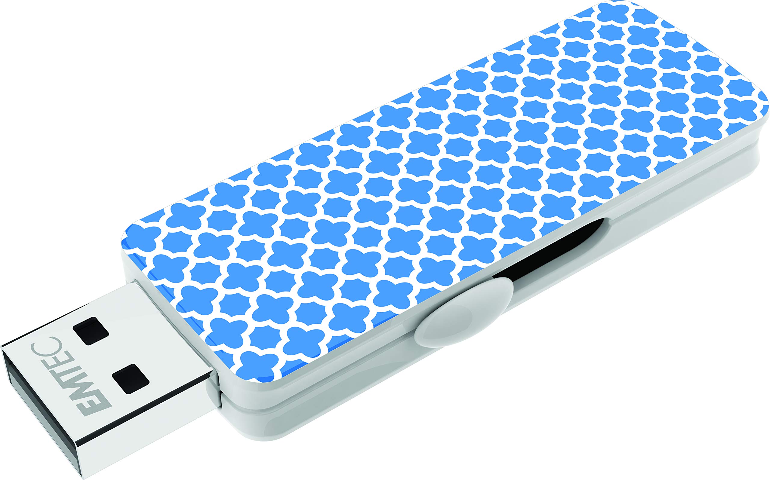 Emtec M700 Wallpaper Flash Drive, 16GB, Blue Tile - ECMMDD16GM710WP10