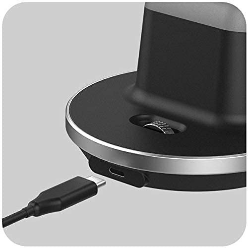Encased USB Type C Desktop Charging Stand - Compatible with All Google Pixel Phones - Charger Dock for Pixel 6a, 6 Pro, / 7a, 7, 8, 8 Pro Models, Aluminum Black (Case Compatible)