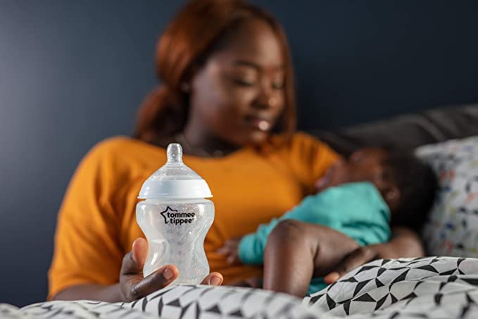 Bundle of Tommee Tippee Closer to Nature Fast Flow Baby Bottle Nipples, 6+ Months 2pk + Tommee Tippee Closer to Nature Added Cereal Flow Baby Bottle Nipples โ 2pk