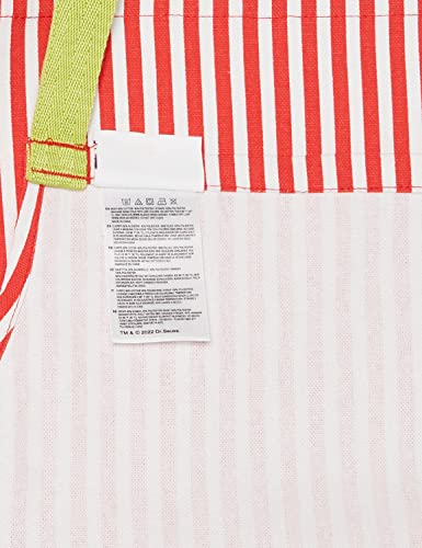 Chef Works Kids Apron, Dr. Suess Baking Challenge, The Grinch, Red & White with Lime Straps