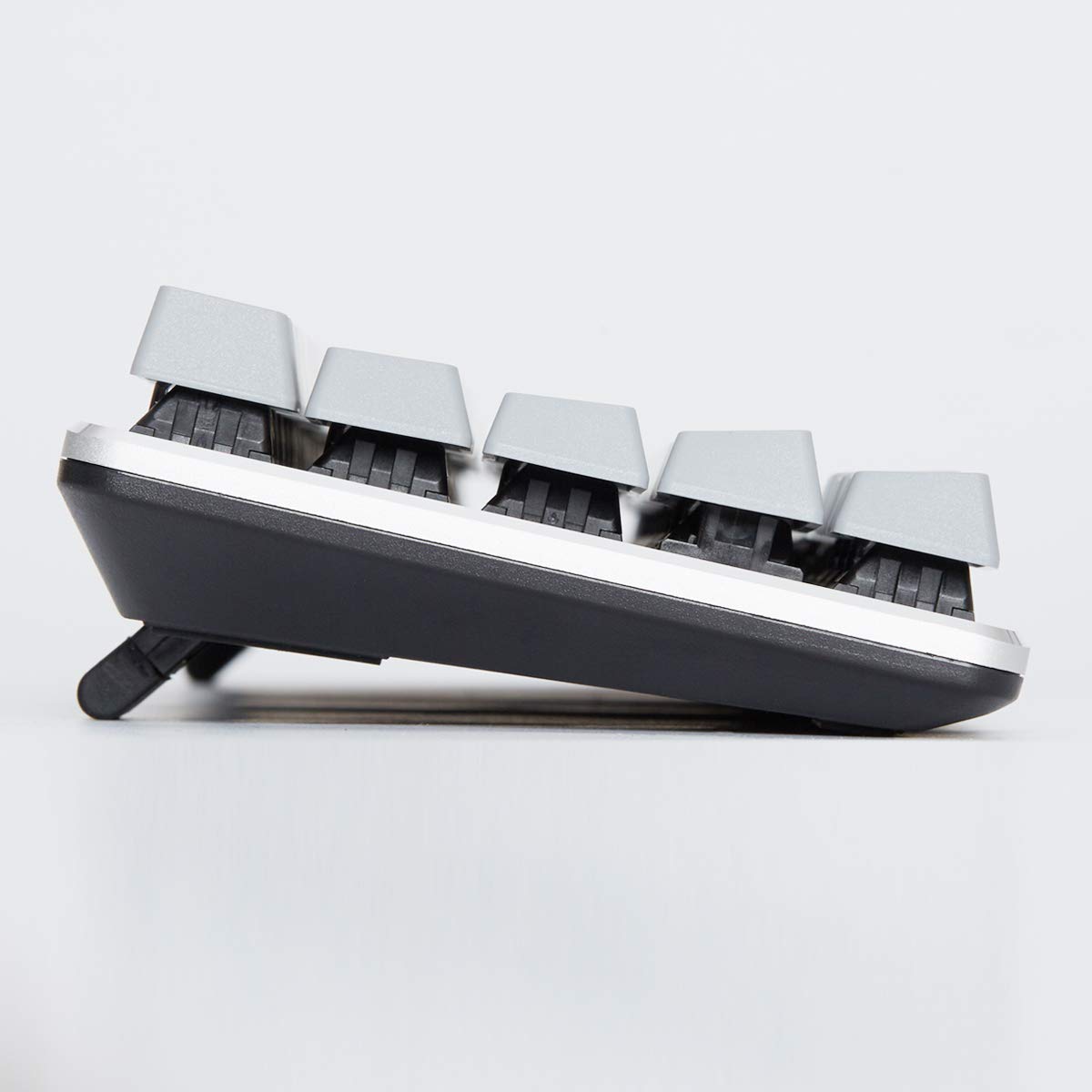 Qisan Holiday Sale 10% Discount off Mechanical Keyboard Gaming Keyboard Kailh Blue Switch Wired Backlit PBT Keycaps Mini Design (60%) 68 Keys Keyboard Magicforce (White Gray Combo)