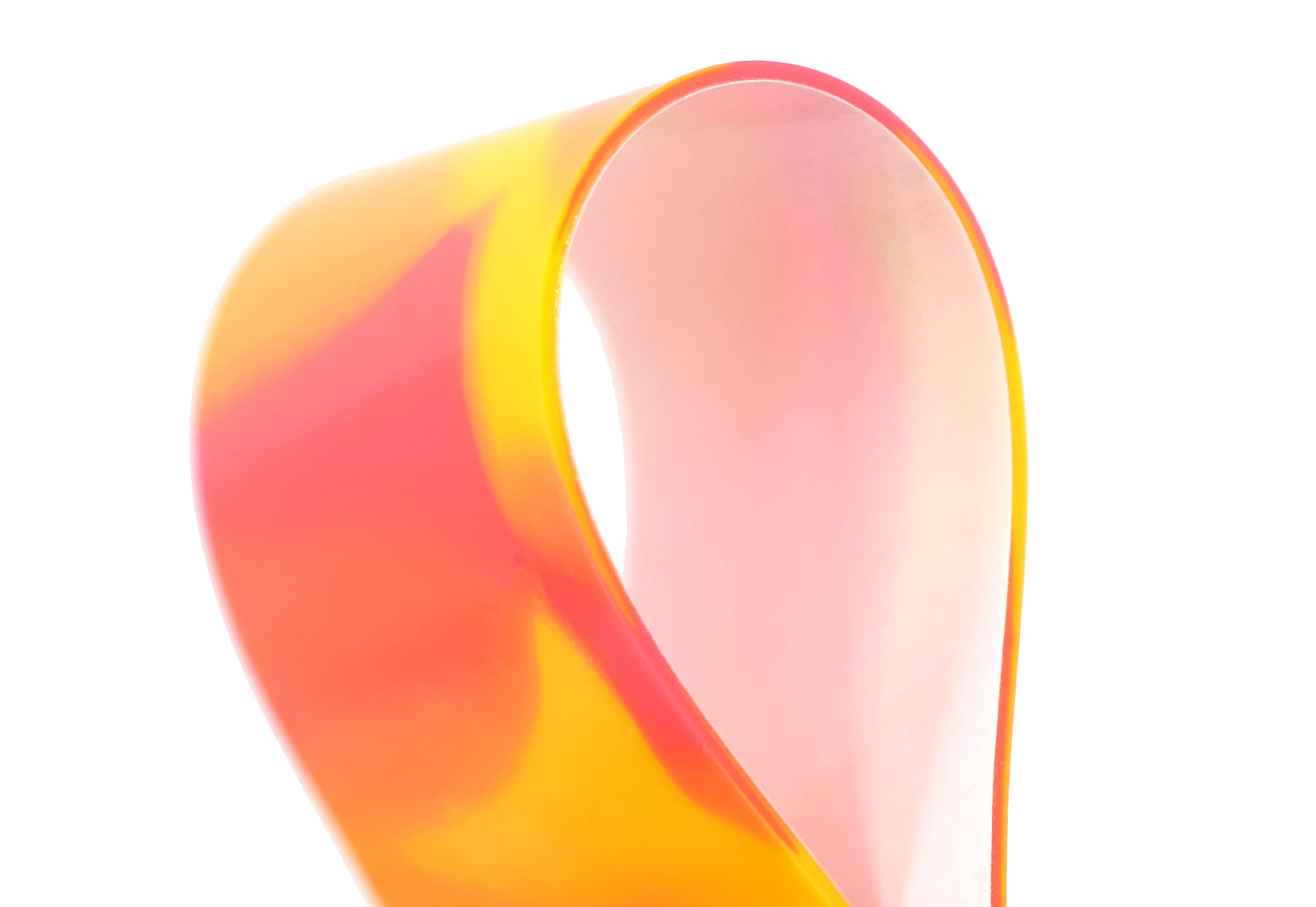 Teak Tuning Pro Duro Grip Tape, Pink & Yellow Swirl - Ultra Premium, Custom Teak Silicone Polymer Blend - 41A Durometer for Ultimate Grip, Comfort, Control & Performance - 0.7mm Thick