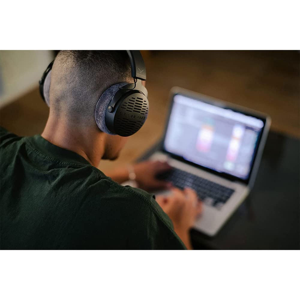 beyerdynamic 737704 DT 900 PRO X Open-Back Studio Headphones for Mixing & Mastering Bundle with 1 YR CPS Enhanced Protection Pack, Deco Headphone Case, Headphone Stand & Microfiber Cleaning Cloth
