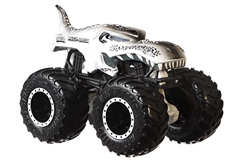 Hot Wheels Monster Trucks Creature 3-Pack, 1:64 Scale Toy Trucks: Shark Wreak, Piran-Ahh & Mega-Wrex