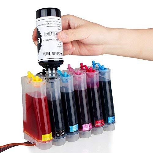 TBTeek 400ml Cyan(Dye Ink) Printer Refill Ink Dye Bottles Kit for Refillable Cartridges and CISS, for PIXMA MX922, MG5720, TS6020, TS6120, TS5020, MG6820, IX6820, MG5620