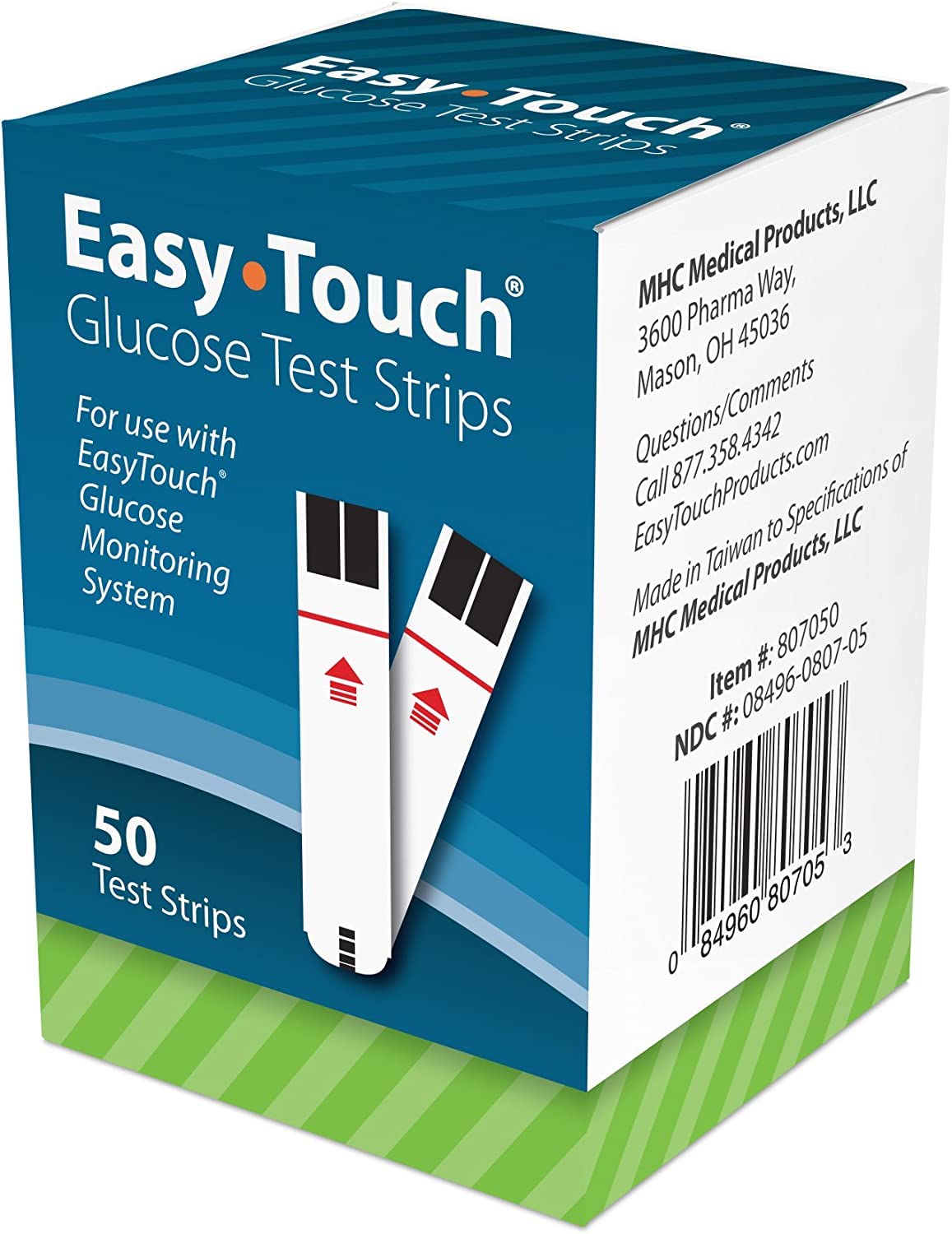 Easy Touch Glucose Test Strip - 50ct