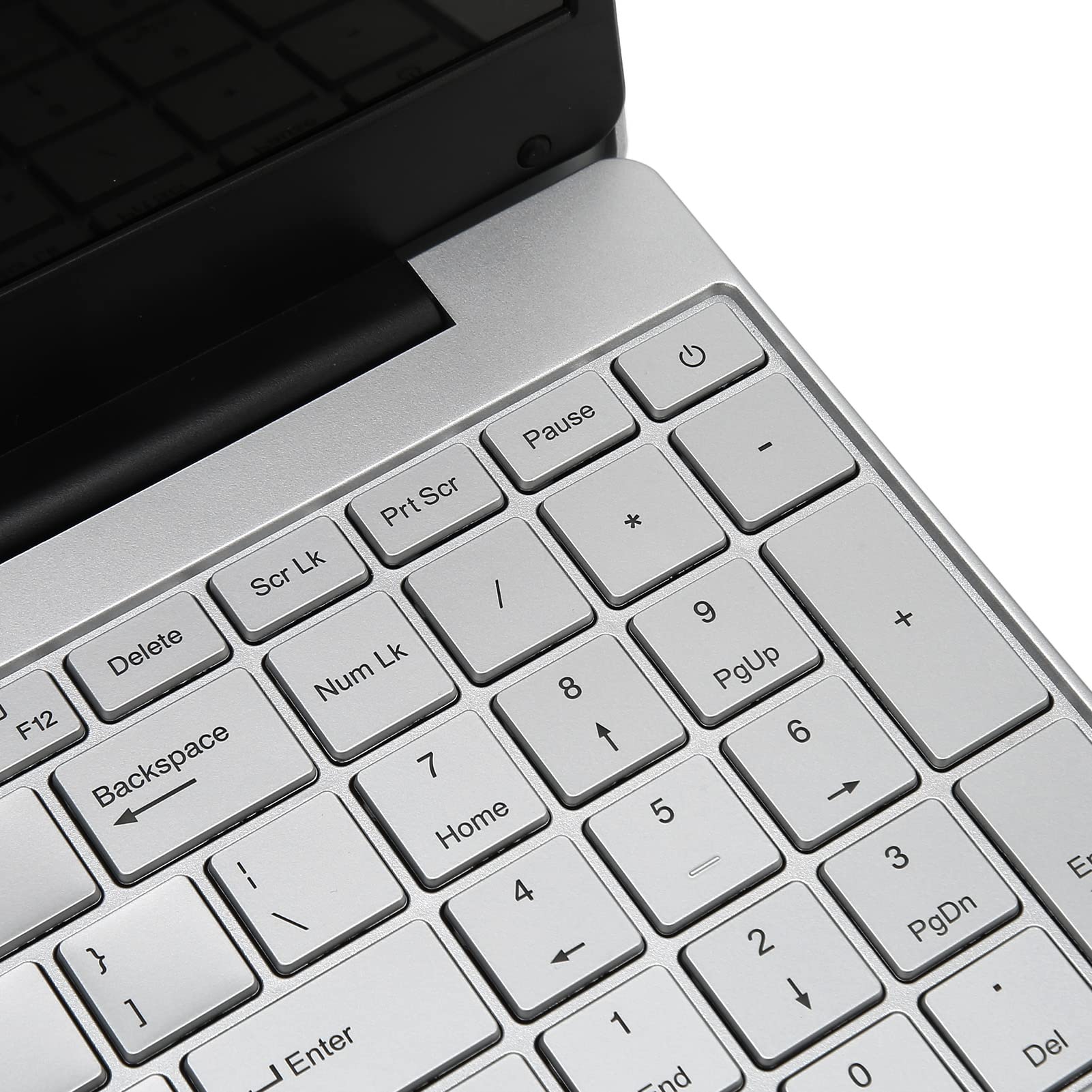 Acogedor 15.6in Laptop for Windows 10 12GB 256GB 4 Cores 4 Threads Fingerprint Unlock Laptop with Backlit Keyboard 100β240V Silver for Windows 10