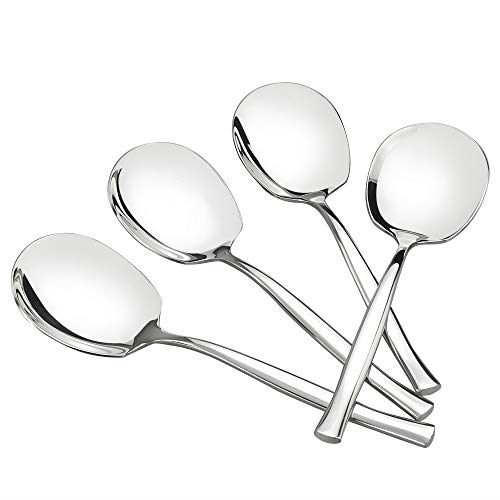 Idotry 8-Piece Stainless Steel Buffet Serving Spoon, Large Serving Spoon