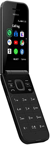 Nokia 2720, 2.8" (TA-1170) 4GB, Dual SIM, Flip Phone, GSM Unlocked, International Version, No Warranty - Black