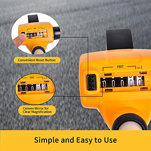 Aain® 4-Inch Measuring Wheel, Measuring Wheel For Outdoor Distance Measurment, Made In Taiwan