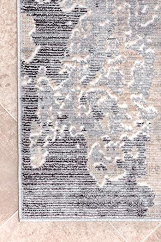 nuLOOM Levitan Abstact Area Rug, 3' x 5', Silver