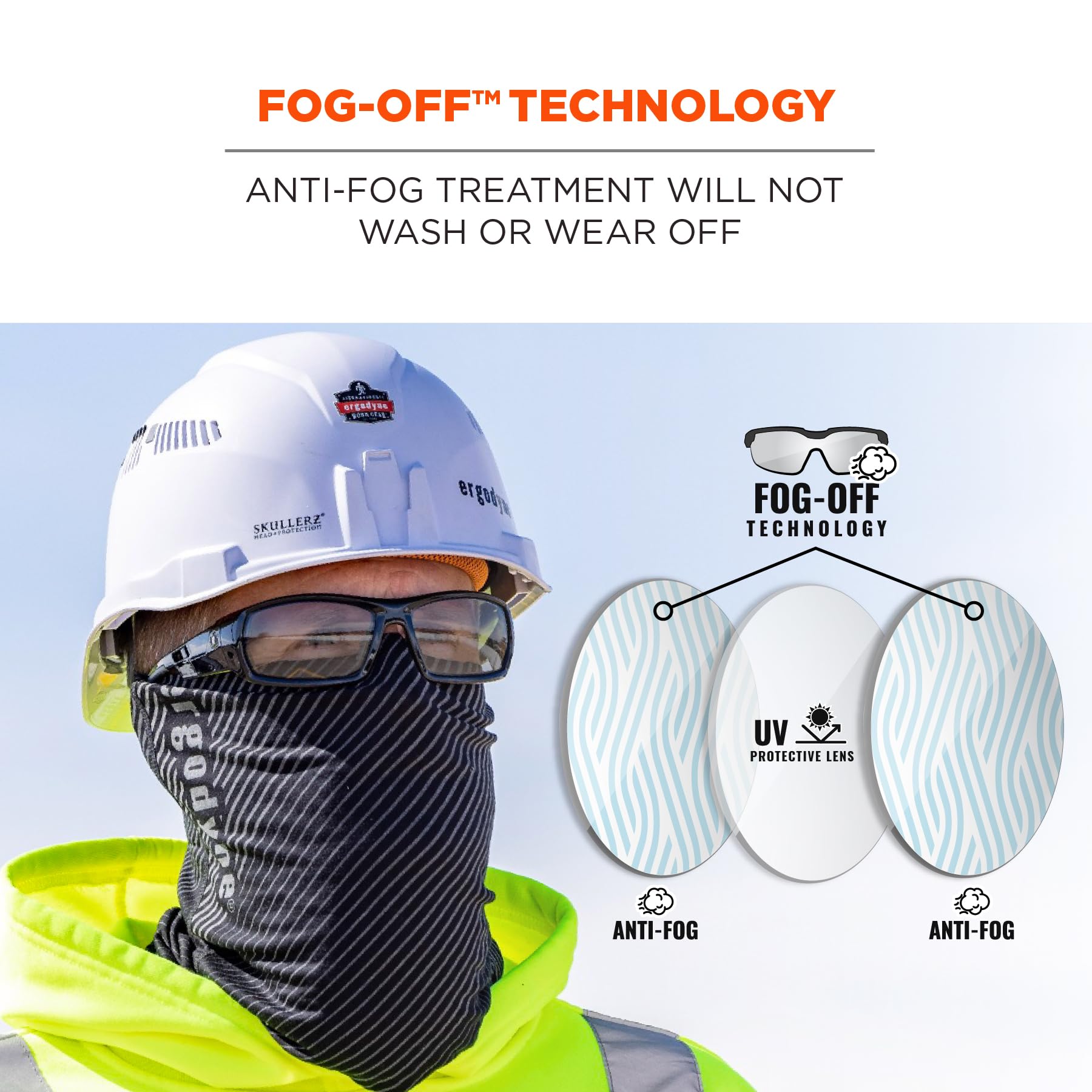 Ergodyne - Odin Anti-Fog In/Outdoor Lens Black Safety Glasses (50083)