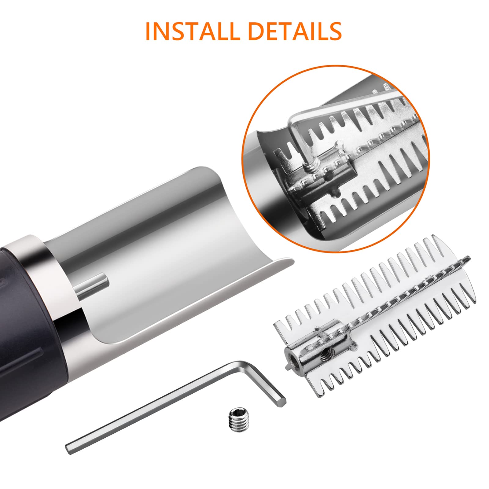 Amzchen Electric Fish Scaler Remover Cordless, Scaler, Scraper, Battery Operated Cleaner Waterproof Design Seafood Tools for Market and Home Kitchen