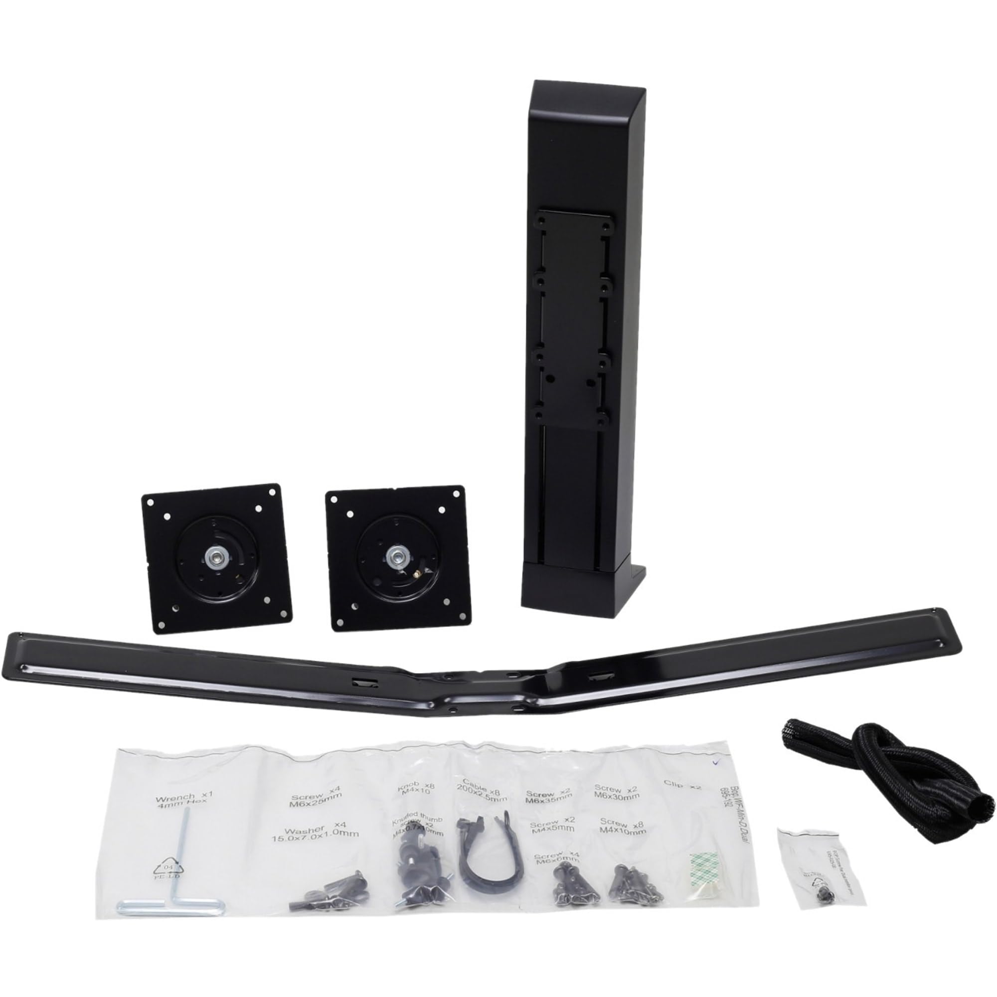Ergotron β WorkFit Dual Monitor Kit β for 2 Monitors Up to 24 inches, 6 to 14 lbs Each β Add-on for WorkFit-T, WorkFit-TL, WorkFit-TX and WorkFit Corner β Black