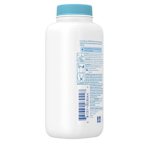 Johnson's Baby Powder with Naturally Derived Cornstarch Aloe & Vitamin E, Hypoallergenic 15 Ounces (Pack of 3)